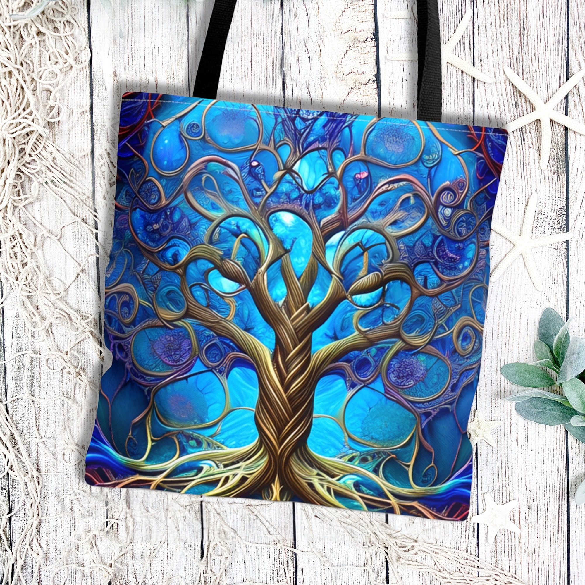 Tree of Life Tote Bag Colorful Bag Tree of Life Tote - Etsy