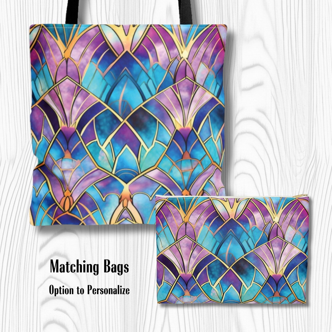 Art Deco Tote, All Over Printed Tote, Gift Tote Bag, Gift for Art Deco ...