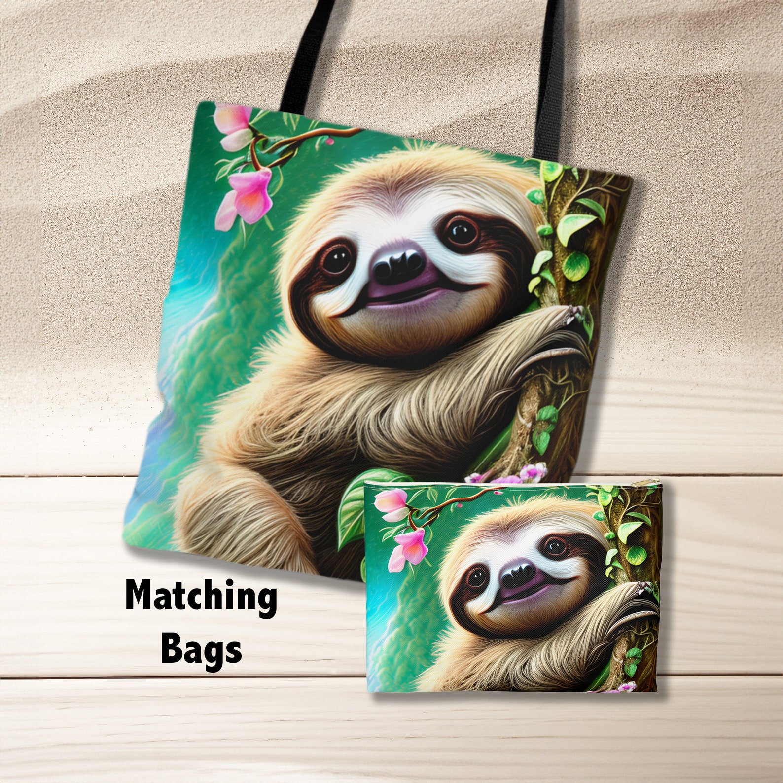 Sloth Tote Bag Colorful Bag Sloth Lover Bag Cute Sloth Bag - Etsy