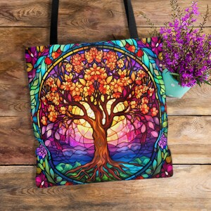 Tree of Life Tote Bag, Tree of Life Bag, Inspirational Tote Bag ...