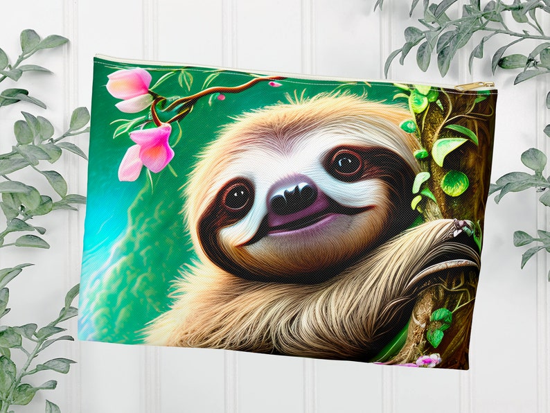 Sloth Tote Bag Colorful Bag Sloth Lover Bag Cute Sloth Bag - Etsy