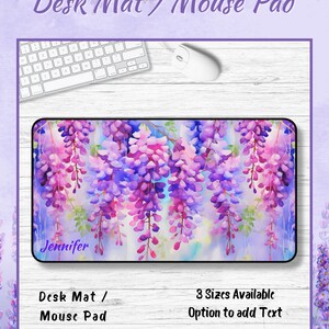 Lavender Flower Desk Mat, Lavender Mouse Pad, 3 Sizes Available, Gift ...