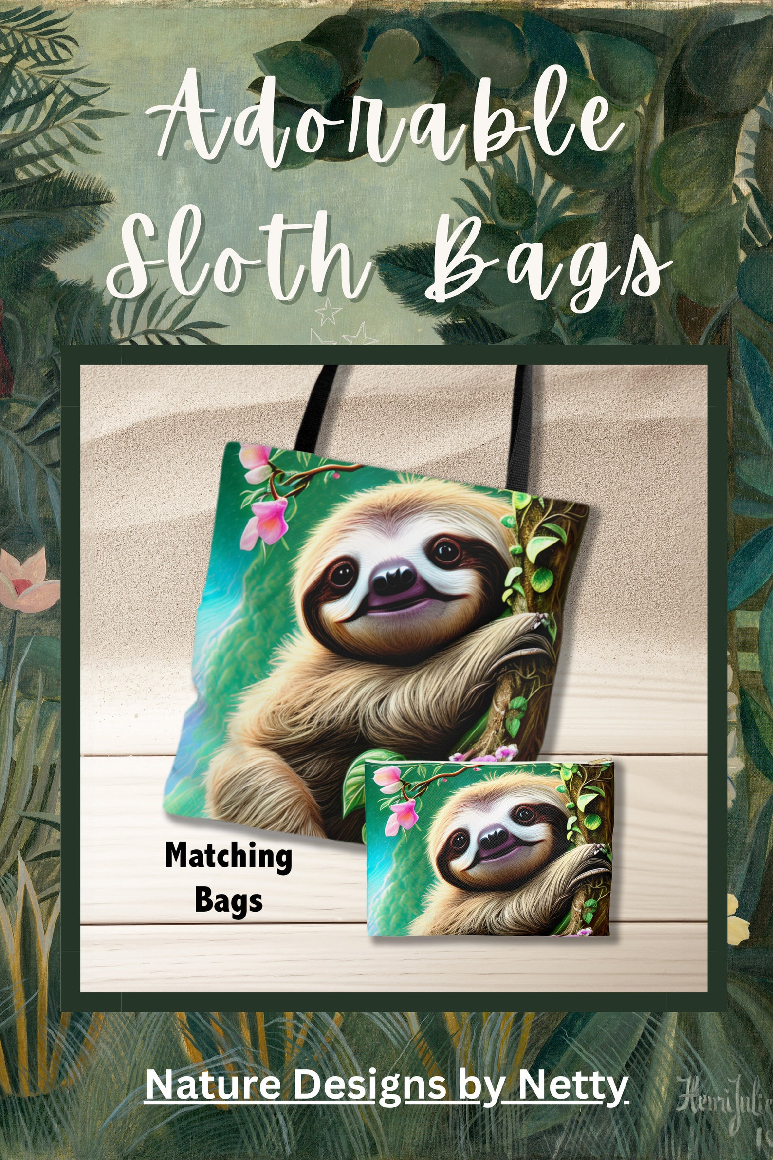 Sloth Tote Bag Colorful Bag Sloth Lover Bag Cute Sloth Bag - Etsy