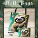 Sloth Tote Bag, Colorful Bag, Sloth Lover Bag, Cute Sloth Bag, Matching ...