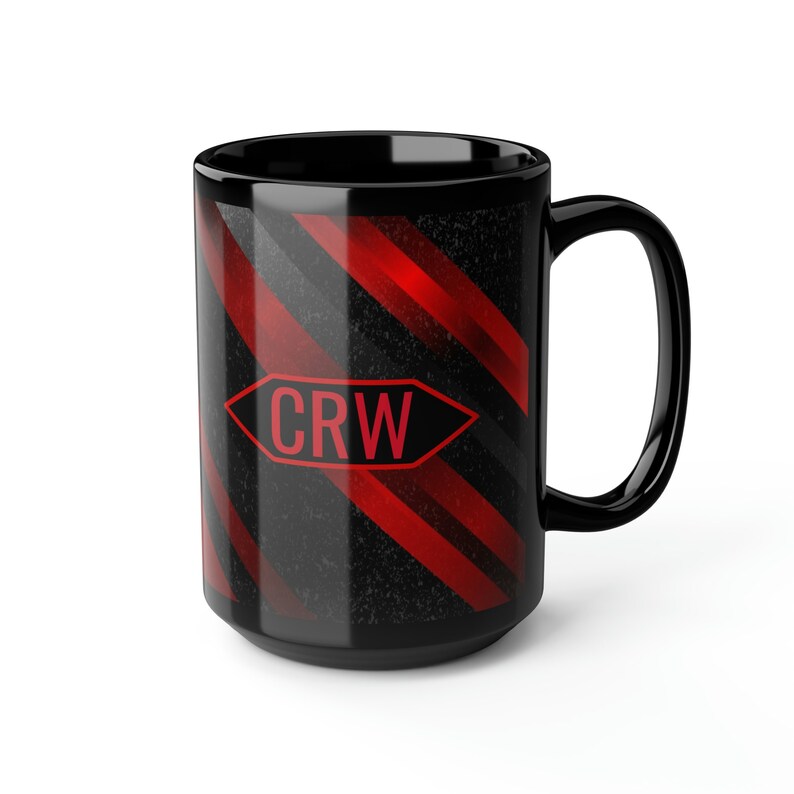 Personalized Coffee Tea Mug Red Striped Custom Mug Custom - Etsy