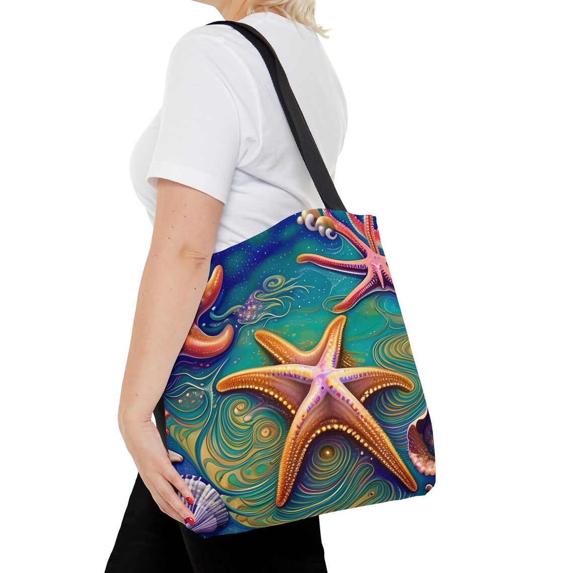 Star Fish Tote Bag Beach Tote Cute Beach Bag Star Fish Bag - Etsy