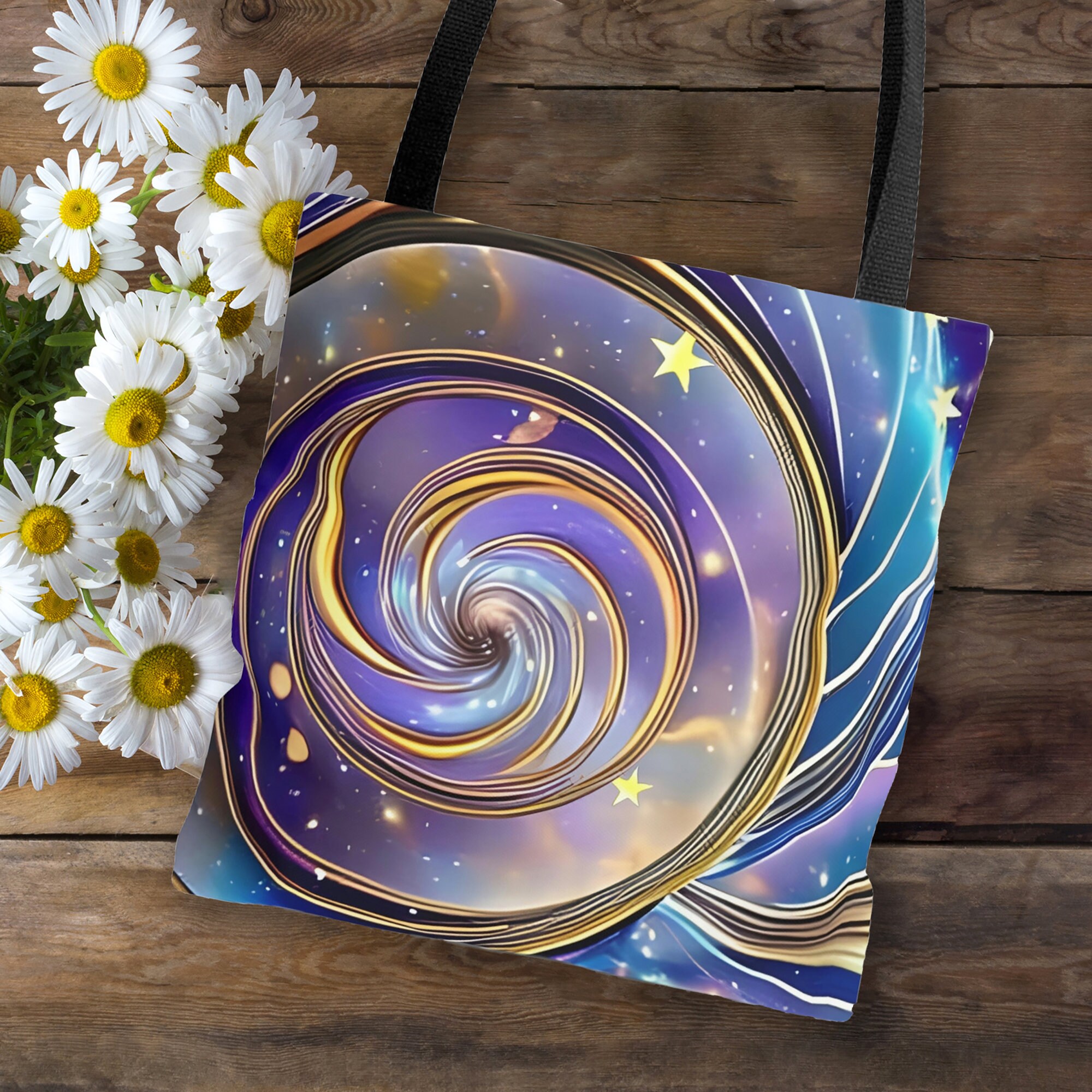 Celestial Tote Bag, All Over Printed Tote, Fantasy Tote Bag, Galaxy ...