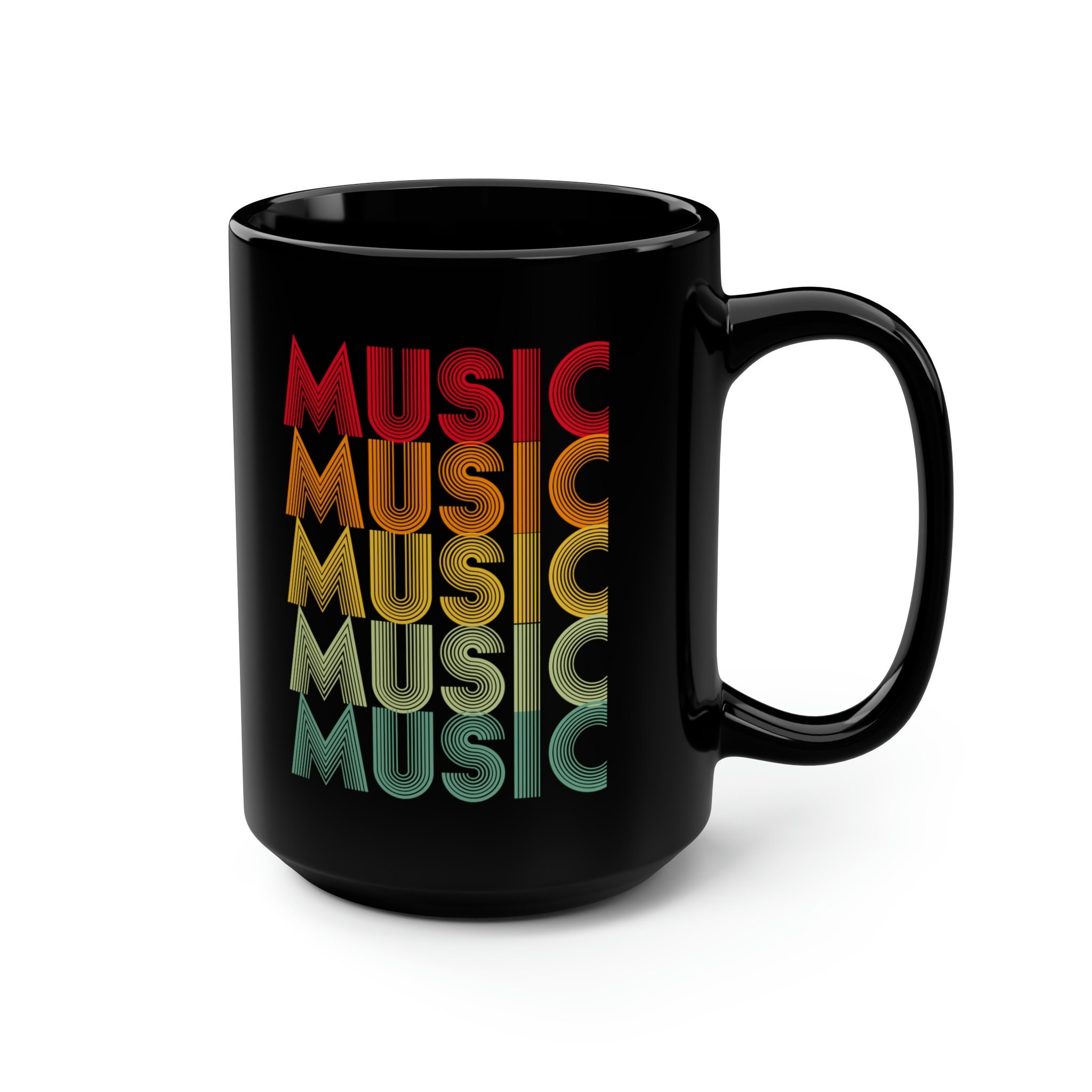 Retro Music Coffee Mug Music Lover Coffee Mug Vintage Era - Etsy