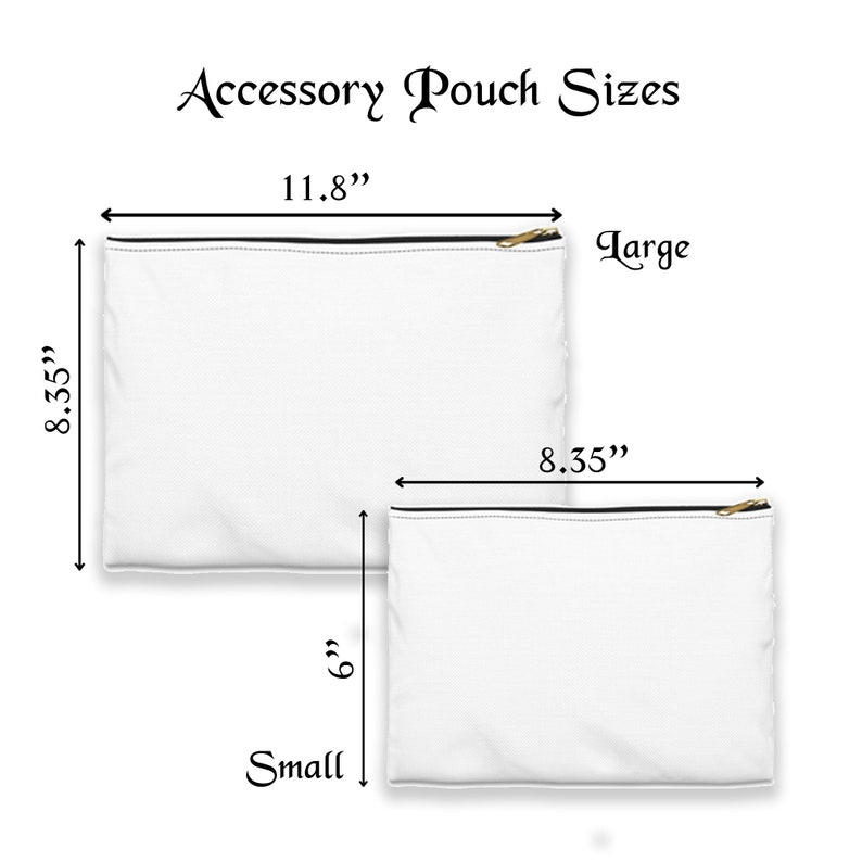 Custom Photo Accessory Pouch, All Over Printed Bag, Zippered Pouch ...