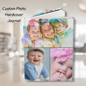 Custom Multi Photo Journal, Hardcover Journal, Journal Lover Gift ...