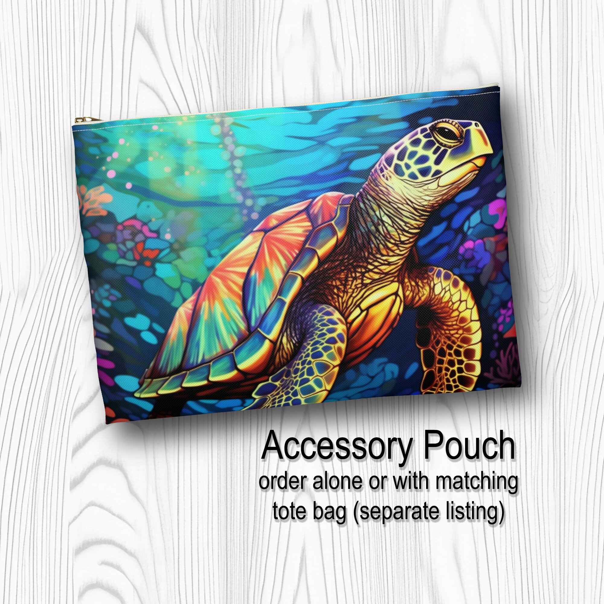 Turtle Tote Bag Turtle Lover Tote Turtle Bag Colorful Bag - Etsy