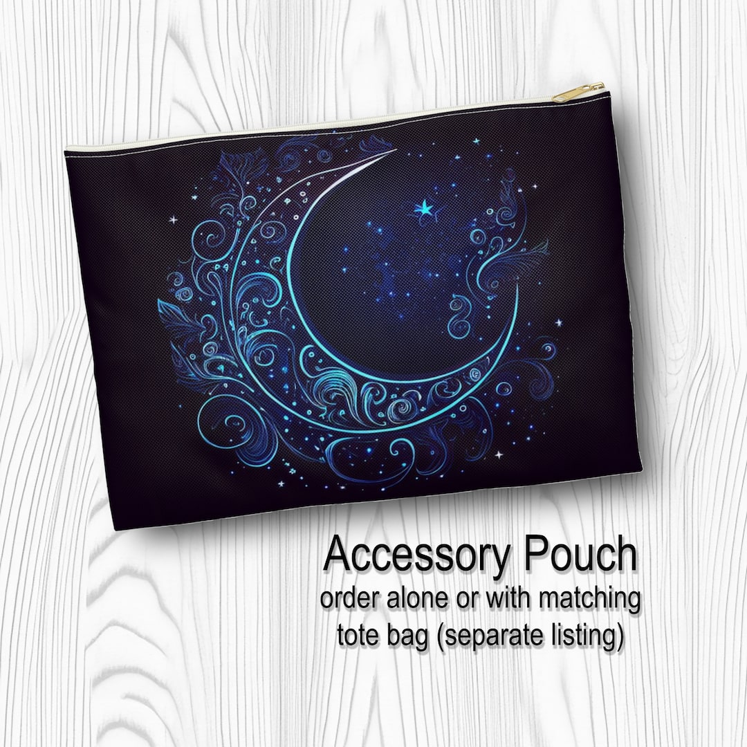 Celestial Accessory Pouch, All Over Printed Pouch, Fantasy Bag, Galaxy ...