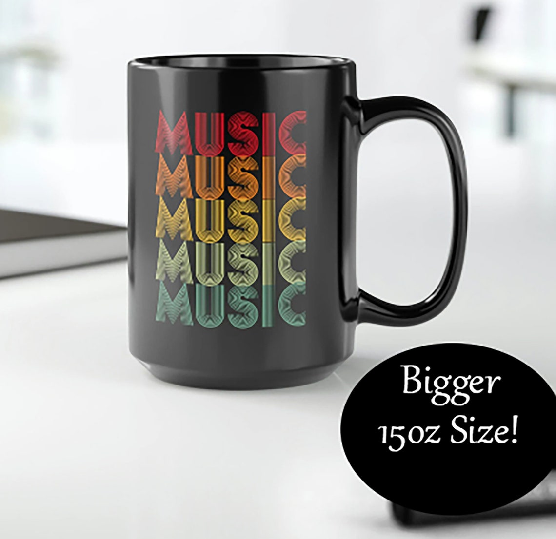 Retro Music Coffee Mug Music Lover Coffee Mug Vintage Era - Etsy
