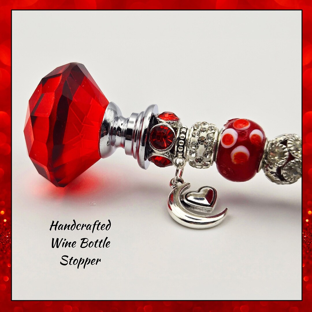 Wine Bottle Stopper, Beaded Stopper, Fun Gift, Wine Accessories, Gift ...