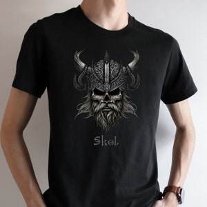 Viking Skol T-shirt, Viking Skull Shirt, Viking T-shirt, Norse ...