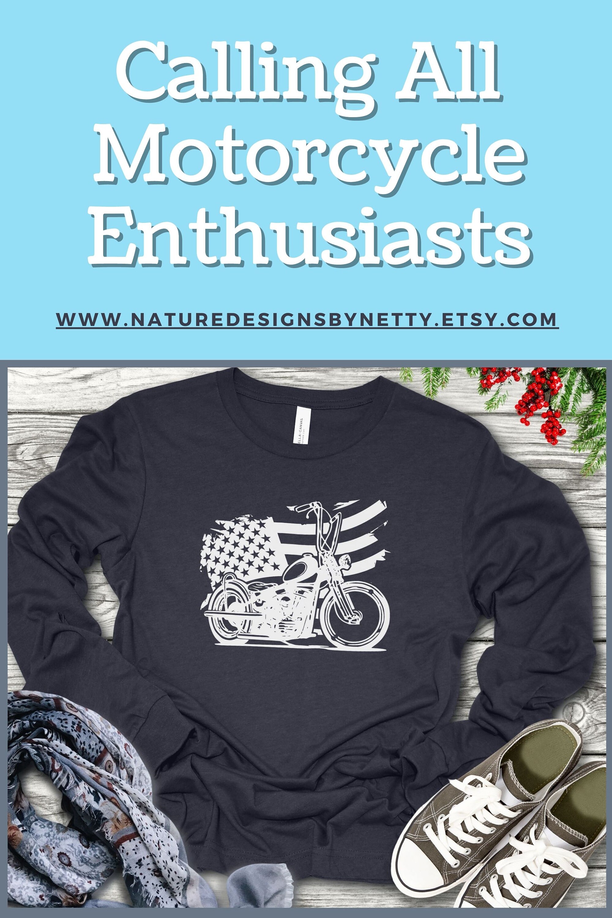 Motorcycle Long Sleeve T-shirt Motorcycle Shirt Bike Lover - Etsy