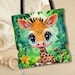 Baby Giraffe Tote Bag, Baby Bag, Cute Diaper Bag, Cute Giraffe Tote ...