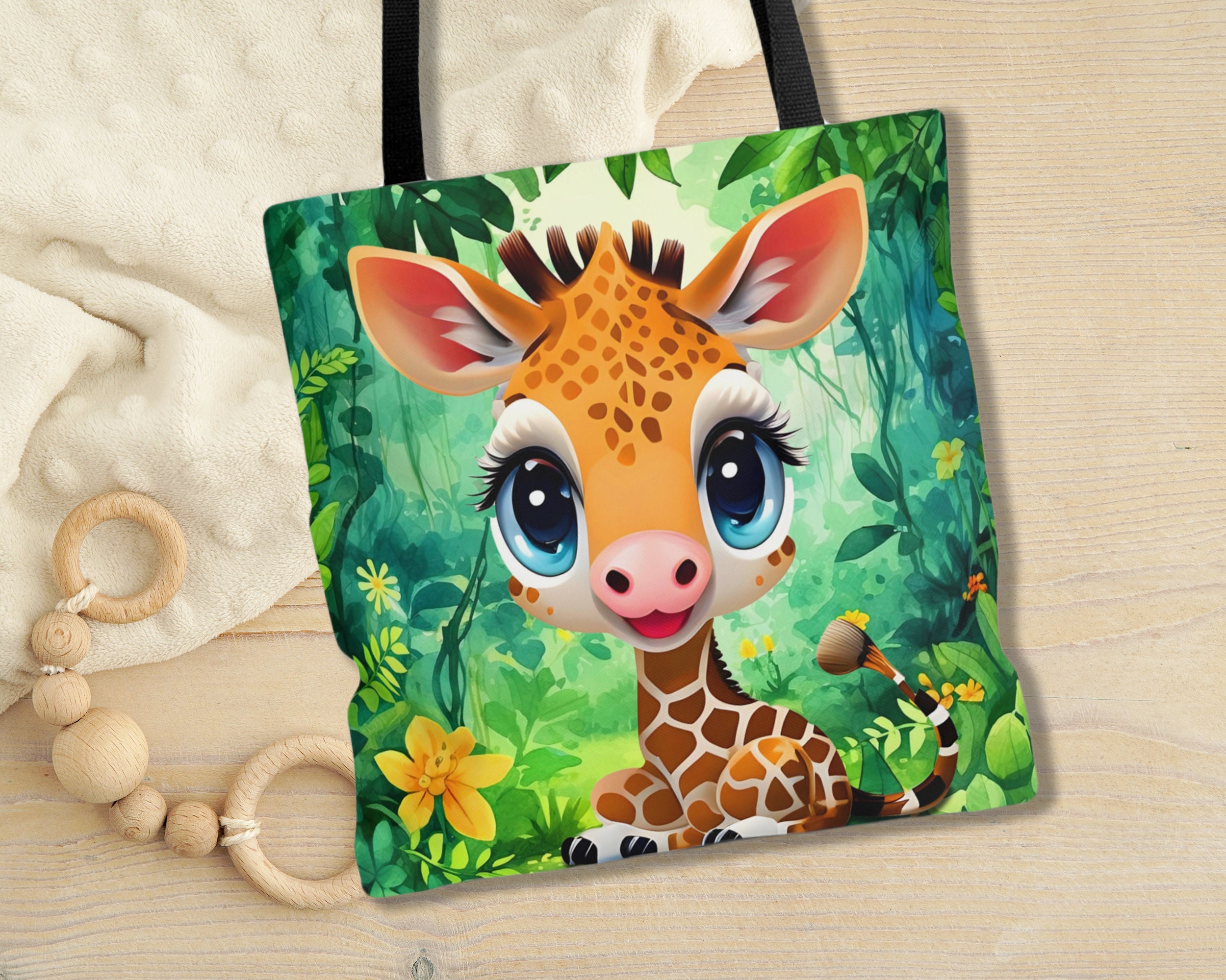 Baby Giraffe Tote Bag, Baby Bag, Cute Diaper Bag, Cute Giraffe Tote ...