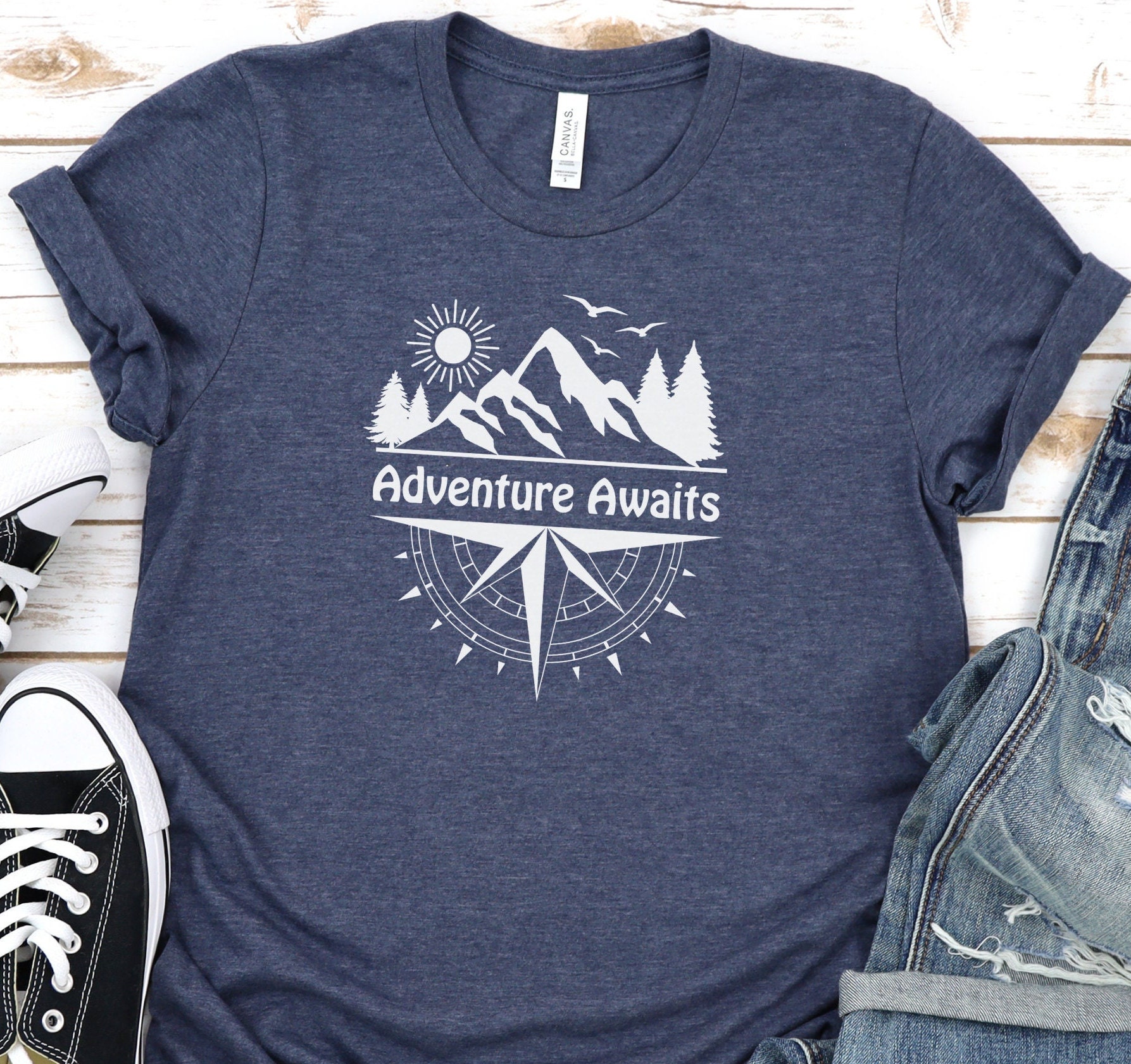 Adventure Awaits T-shirt Camping Shirt Adventure Lover Tee - Etsy