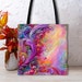 Swirls Tote Bag Hippie Bag Retro Tote Bag Colorful Tote - Etsy
