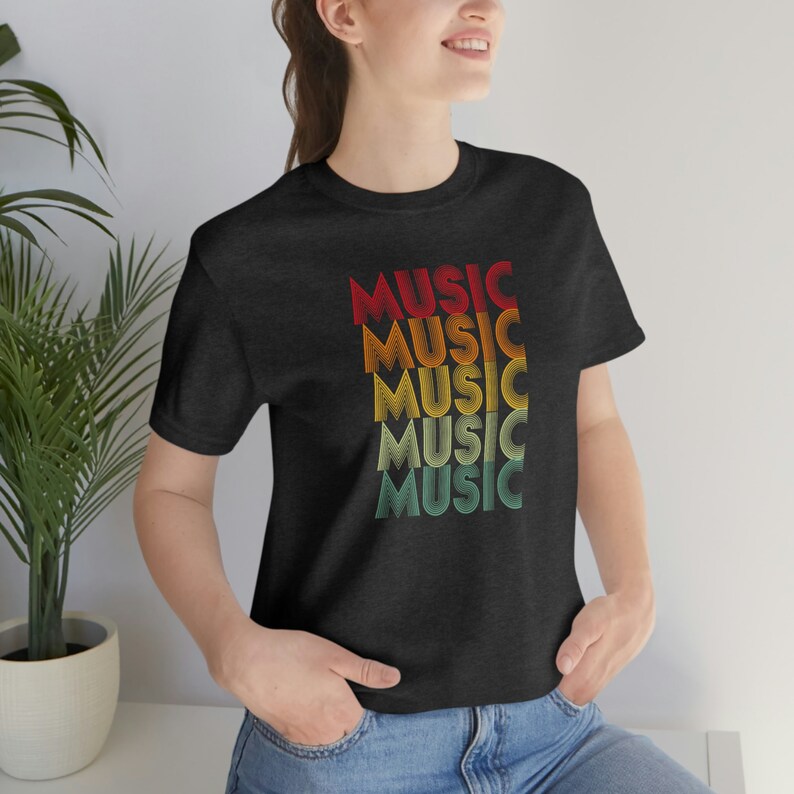 Vintage Music Text T-shirt Vintage Colors Shirt Vintage - Etsy
