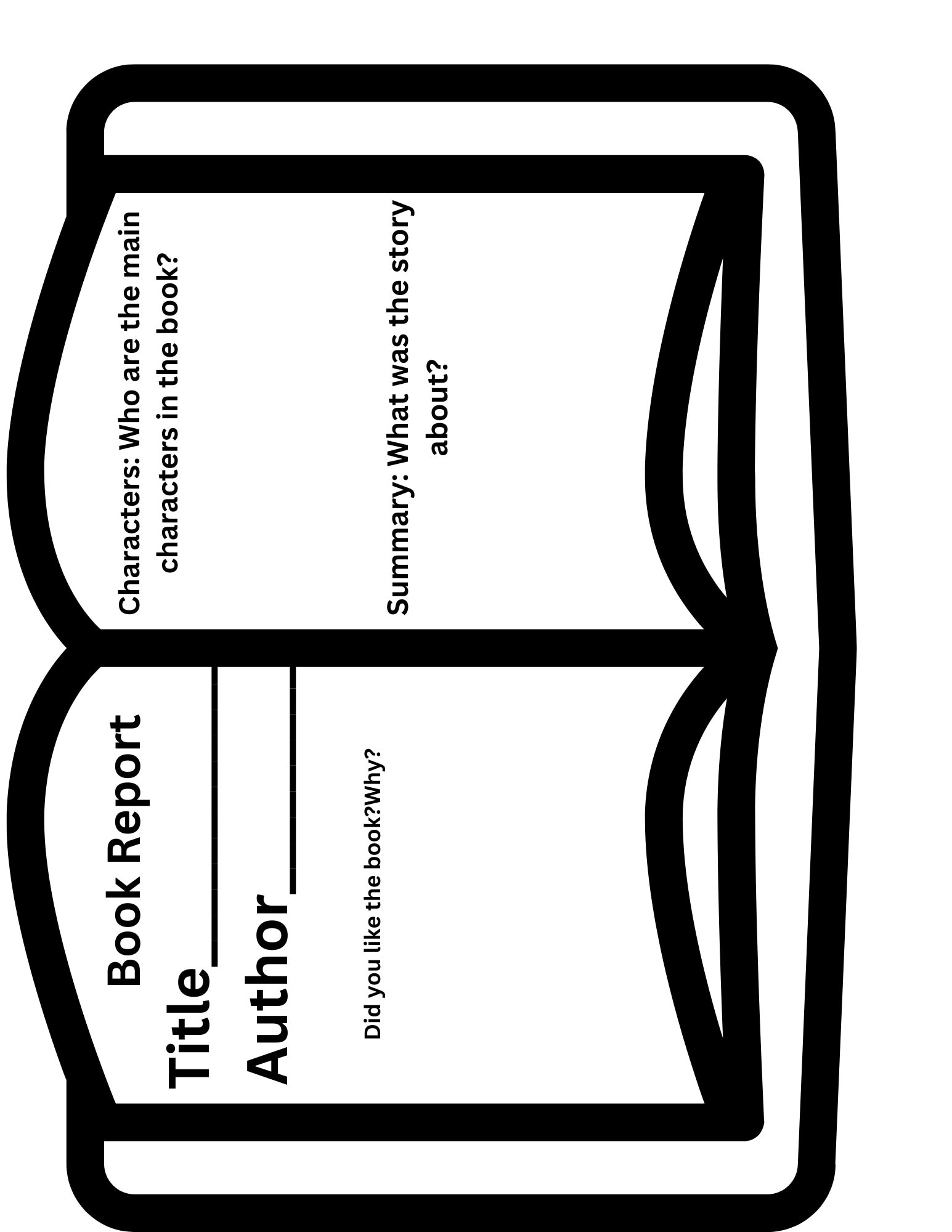 First Time Book Report Template - Etsy