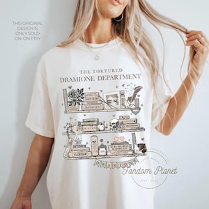 Bookcase COMFORT COLORS Dramione Tee, Draco Crewneck,manacled,bookish ...