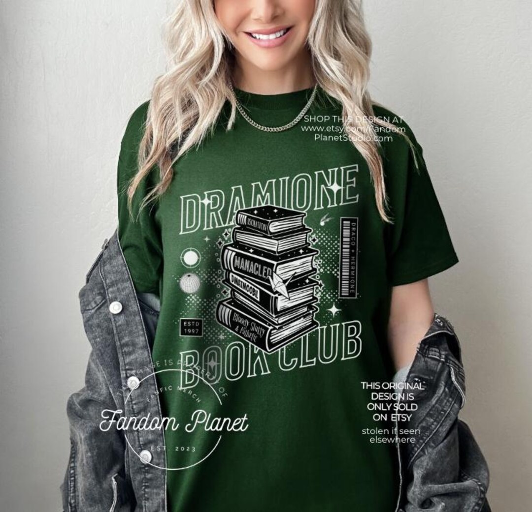 Dramione Bookclub Tee, Manacled,bookish Pullover,fanfiction Gift ...