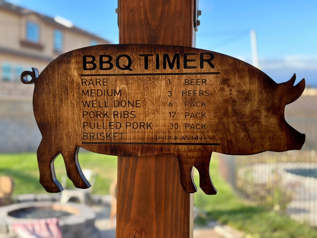 BBQ TIMER SIGN - Etsy