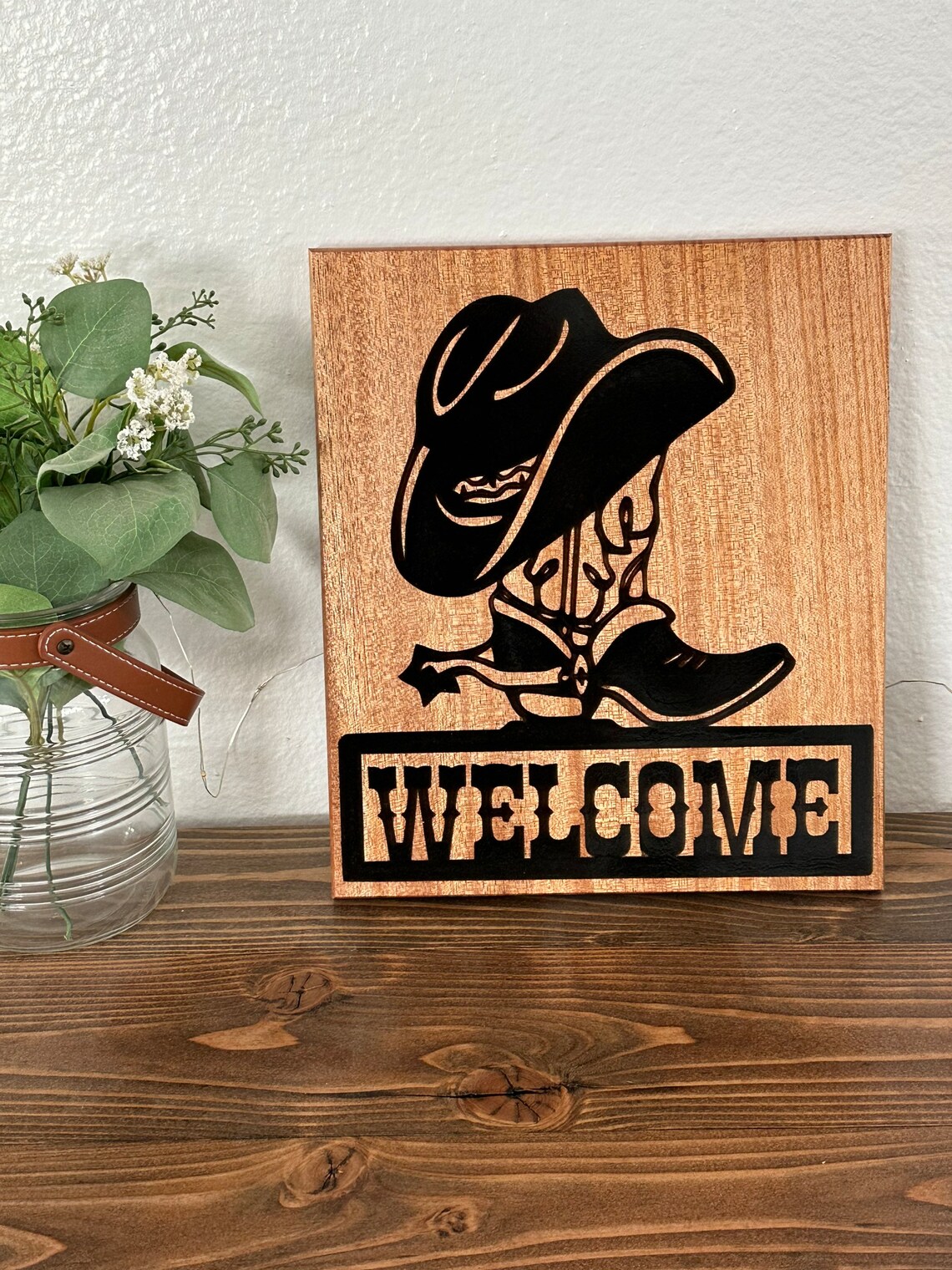 Cowboy Welcome Sign - Etsy