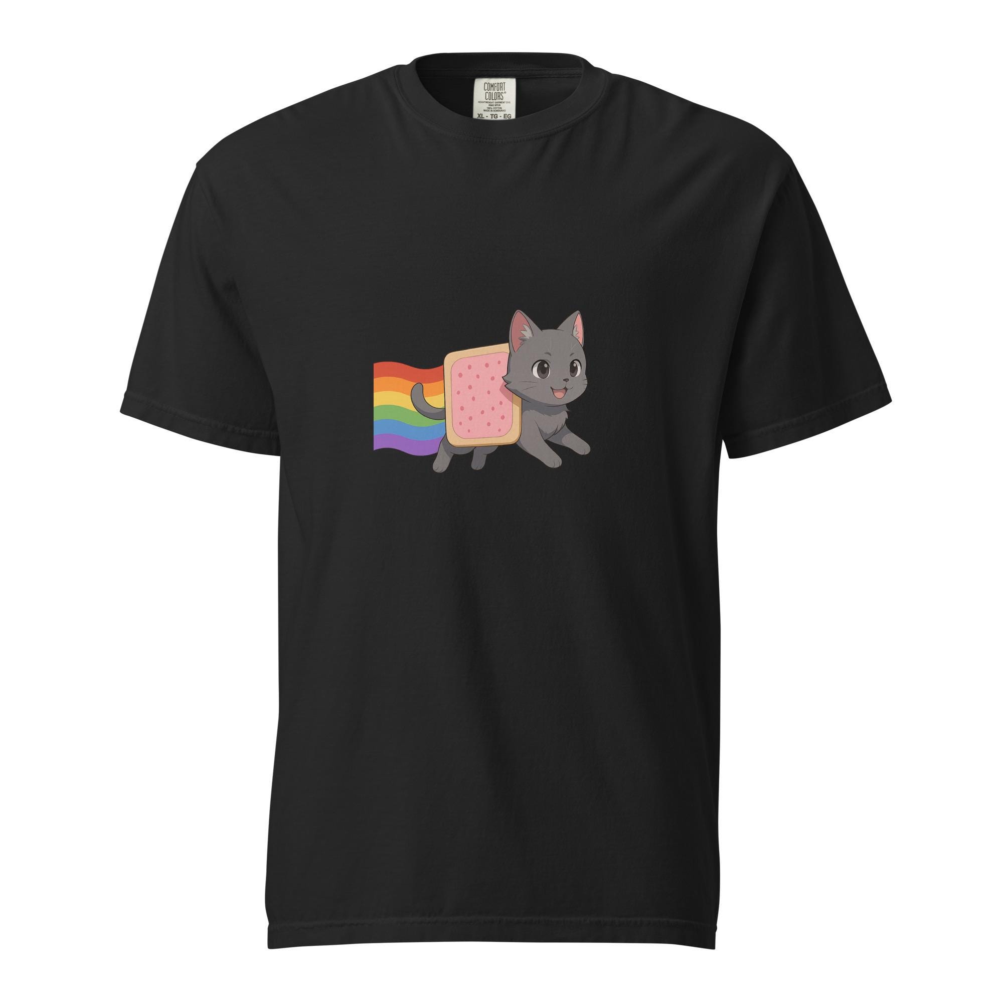 Camiseta Negra De Nyan Cat Nyan Cat T Shirts For Sale | Redbubble