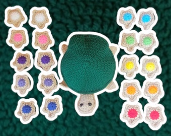 Crochet Turtle Memory Matching Game - Etsy