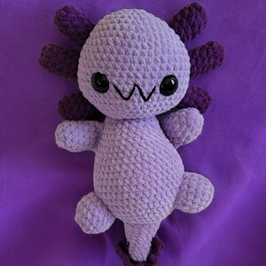 Large Crochet Purple Axolotl - Etsy