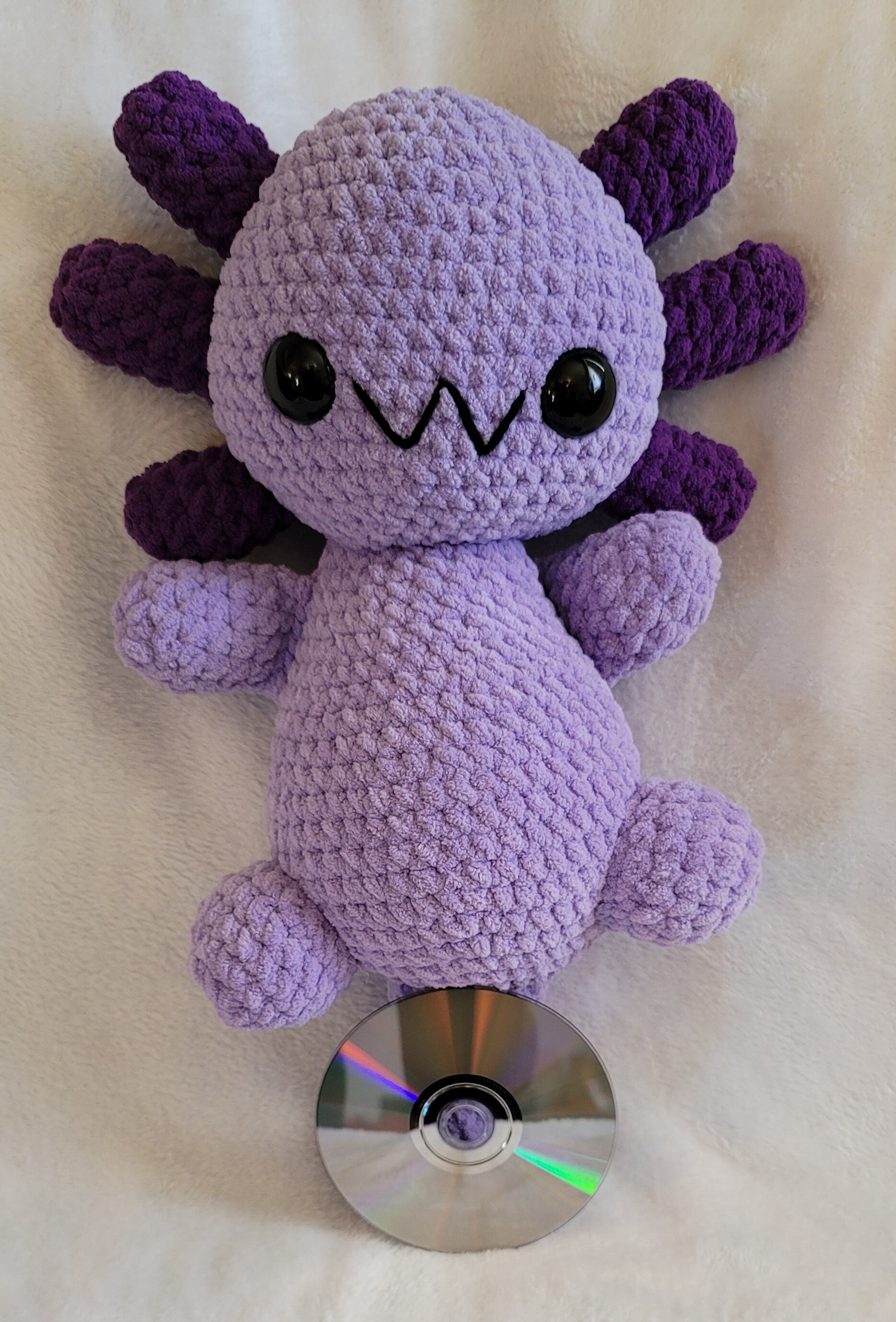 Large Crochet Purple Axolotl - Etsy