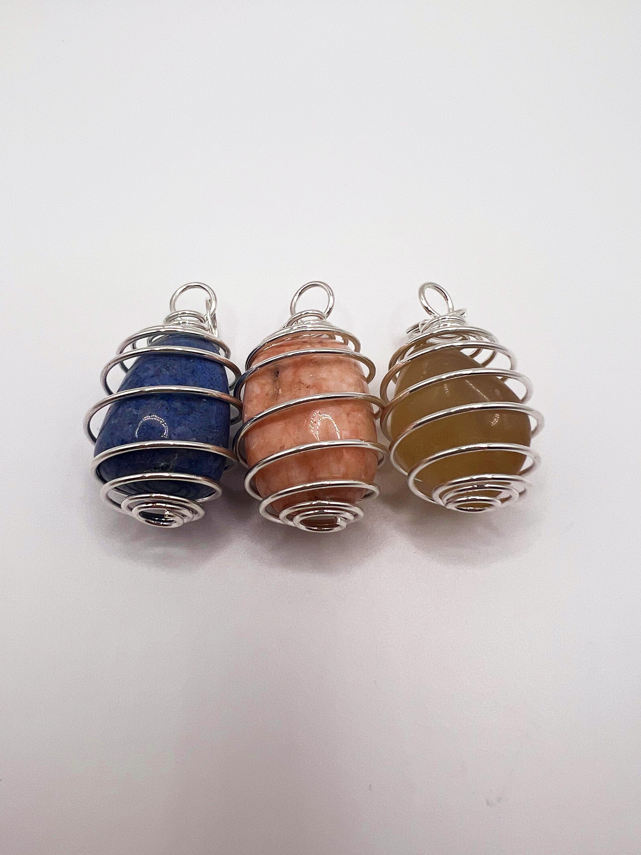 Mystery Spiral Cage Keychains, Mystery Crystal Keychain - Etsy