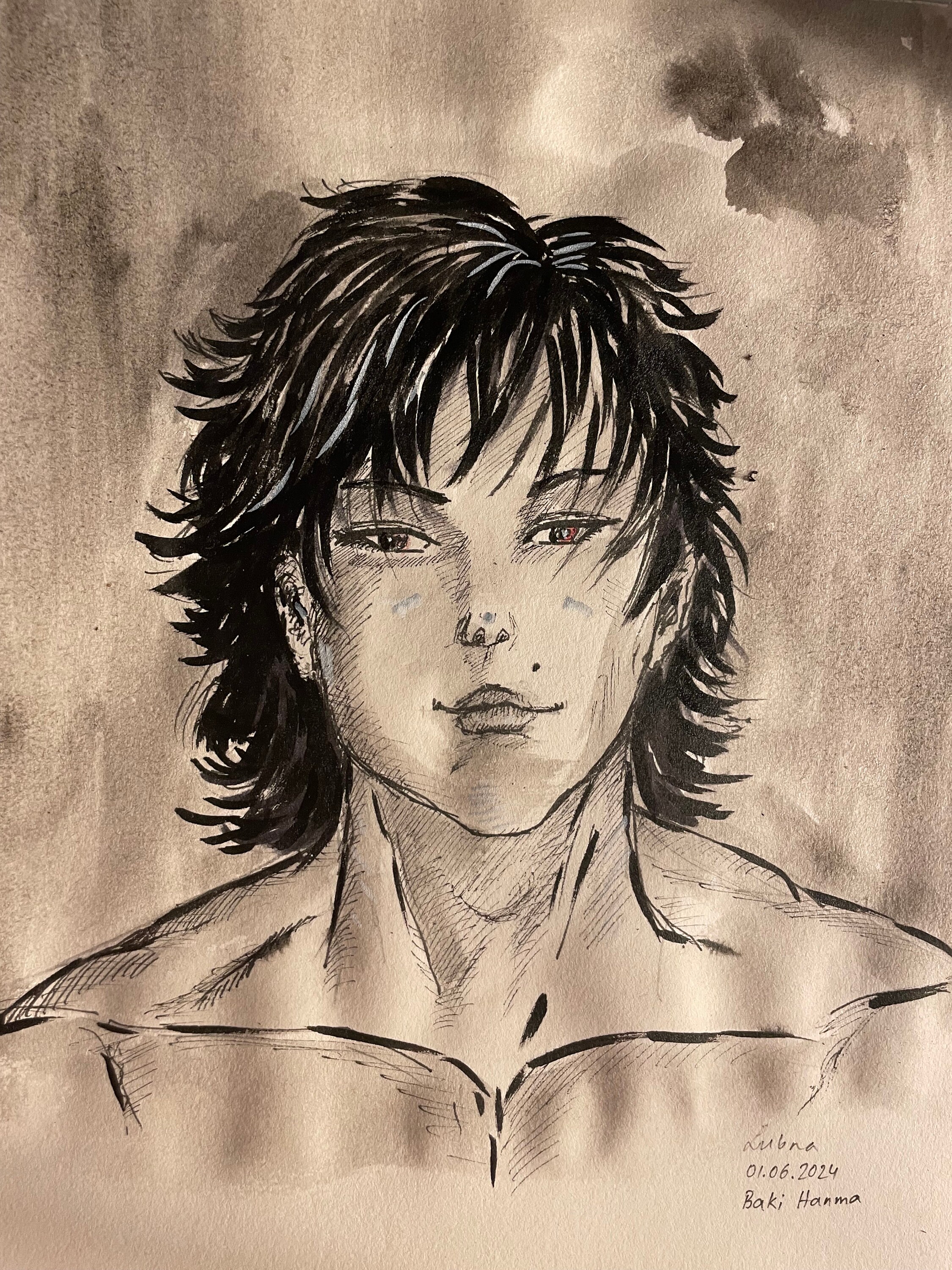 Hand Drawn Anime/manga Art | Traditional Art (ink & Pen) | 11 in X 8 ...
