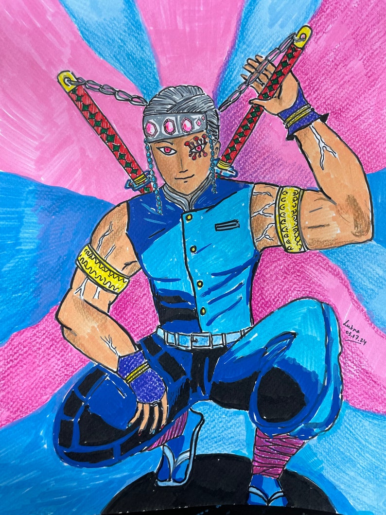 Hand Drawn Anime/manga Art | Traditional Art (ink & Pen) | 11 in X 8 ...