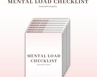 Mental Load Chores - Etsy