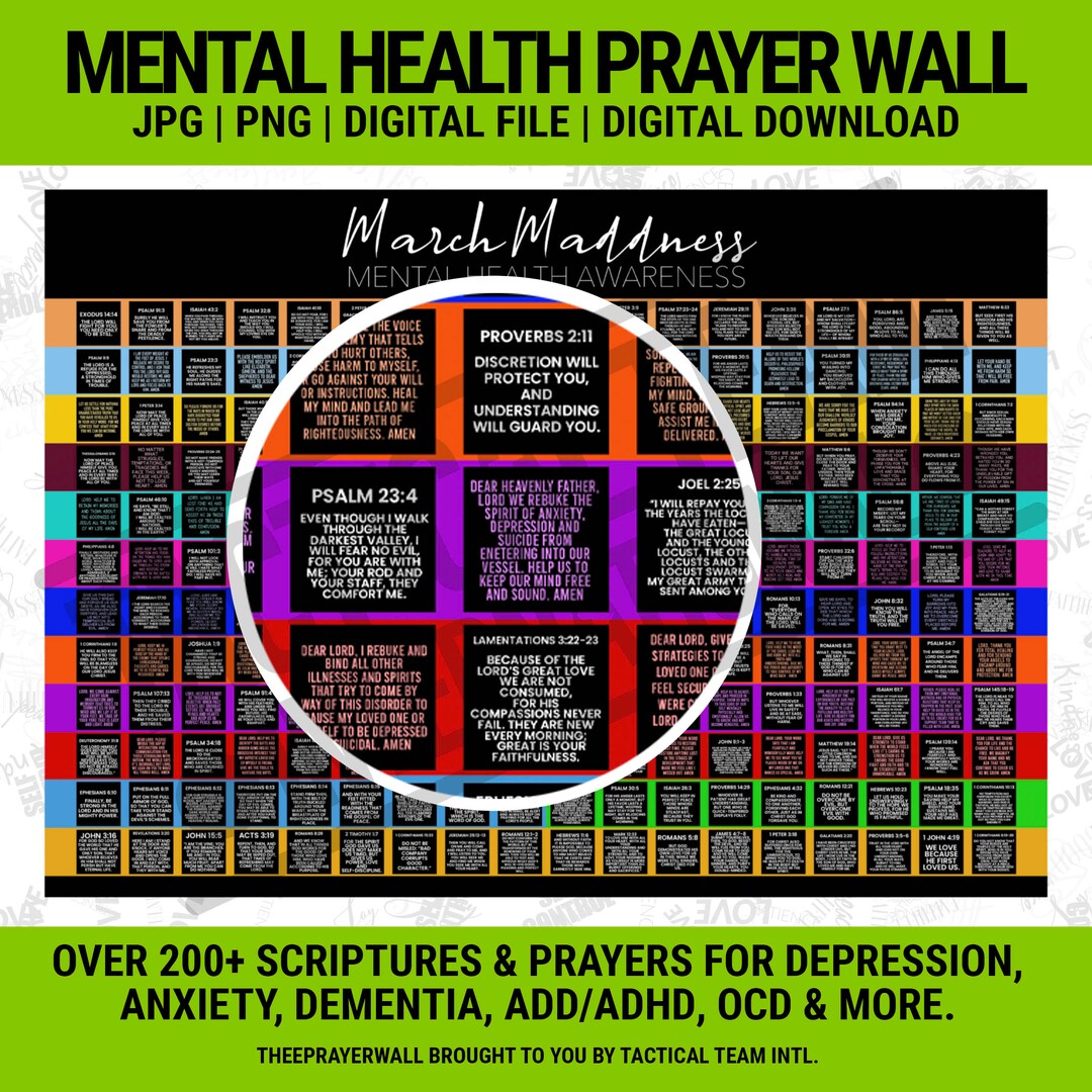 Digital Prayer Wall to Combat Mental Illnesses | Wall Decor | Bible ...