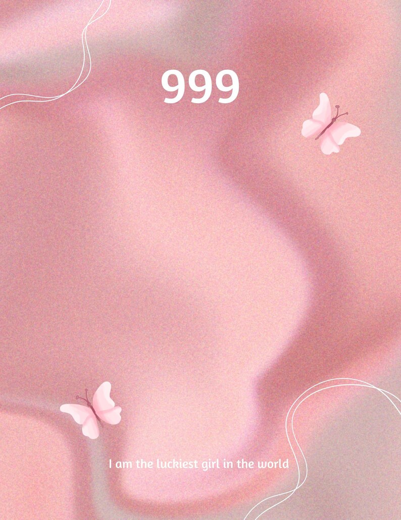 999 Butterfly Wall Art Printable Instant Download Minimal - Etsy