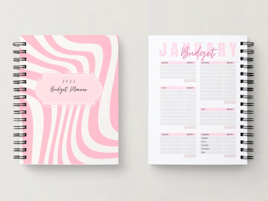 2025 Budget Planner PDF | Printable Budget Organizer, Expense Tracker ...