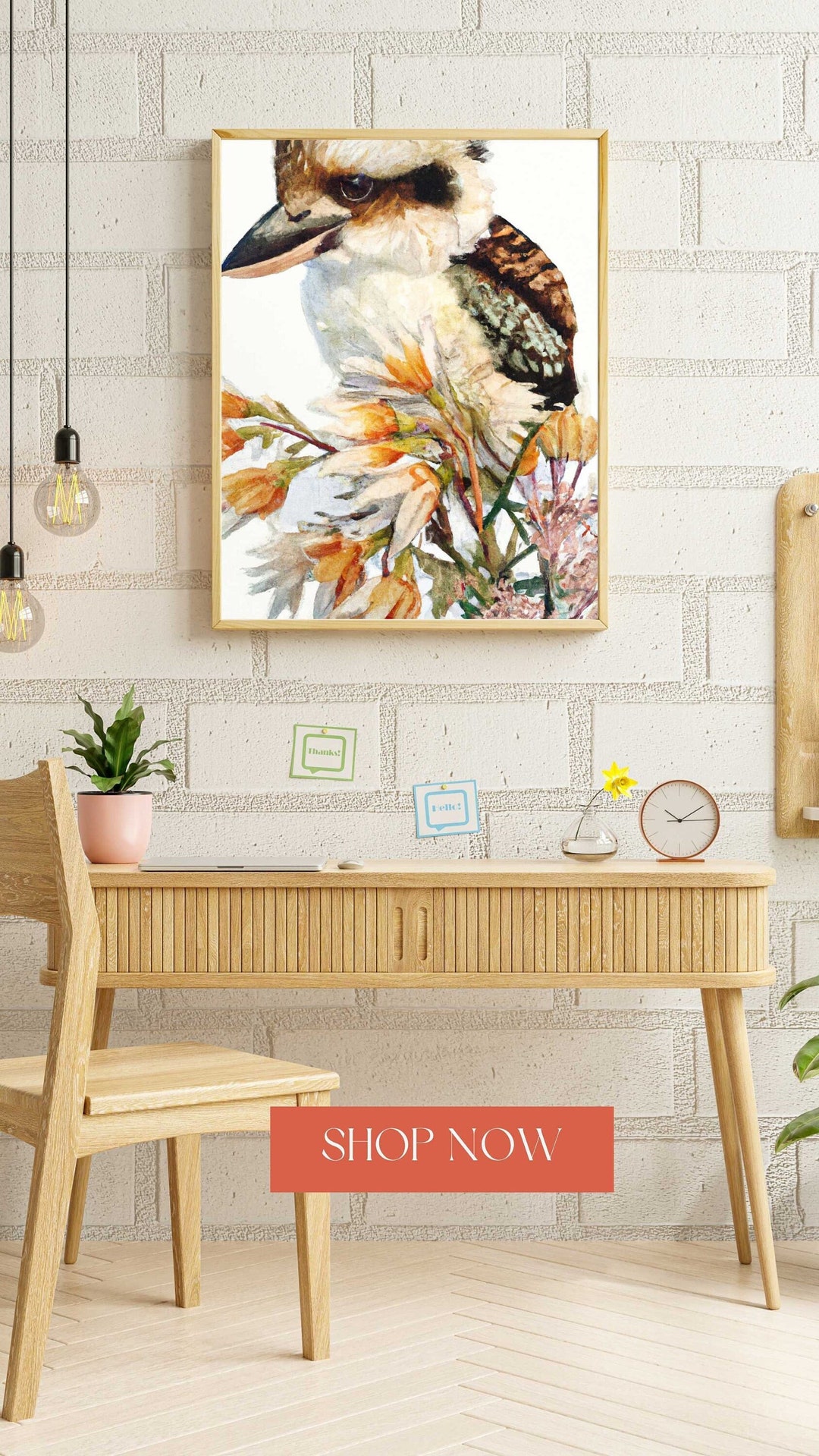 Australian Native Animal Prints | Kookaburra Watercolour Art - Etsy