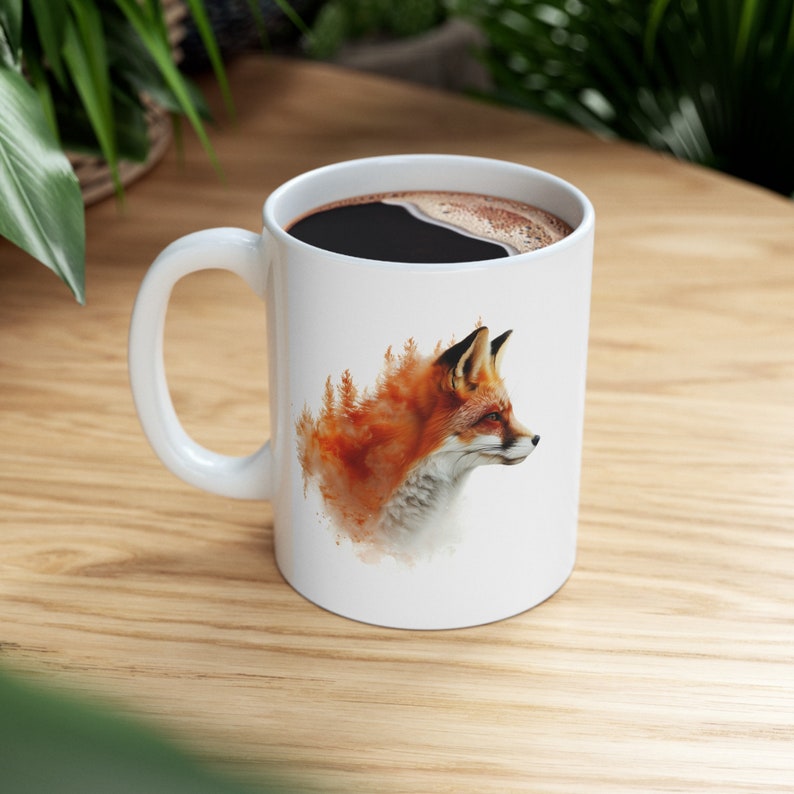 Red Fox Wildlife Mug, Wildlife Painting, Eco-friendly Coffee Mug, Fox ...