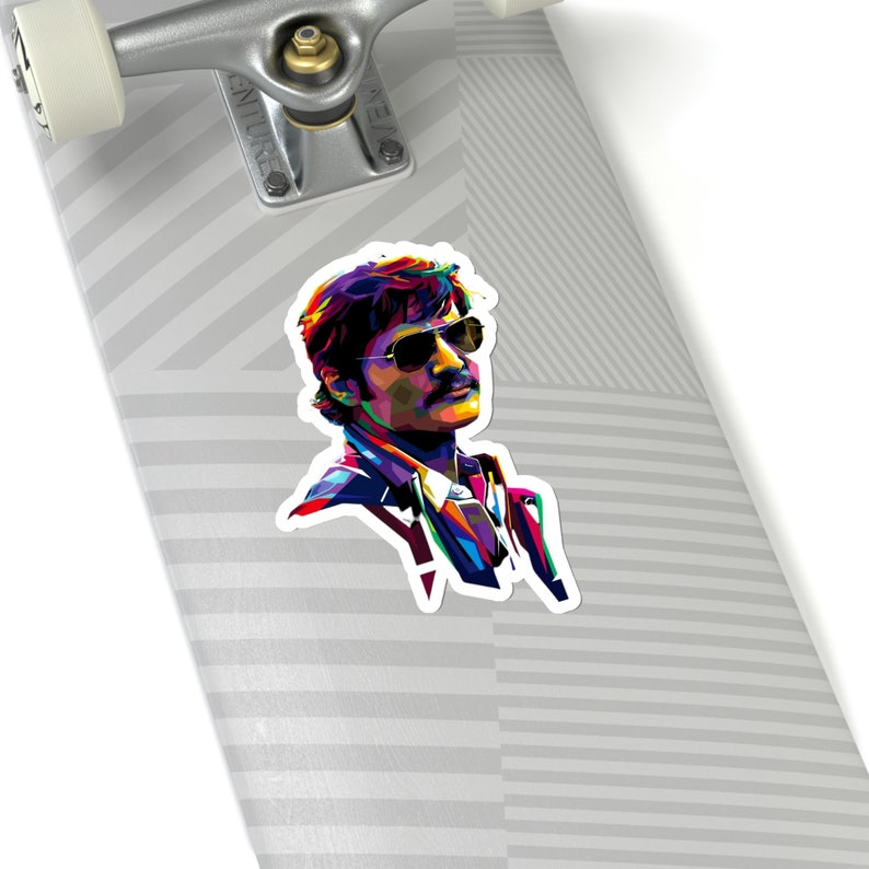 Pedro Pascal Rainbow Cut Kiss-cut Stickers - Etsy