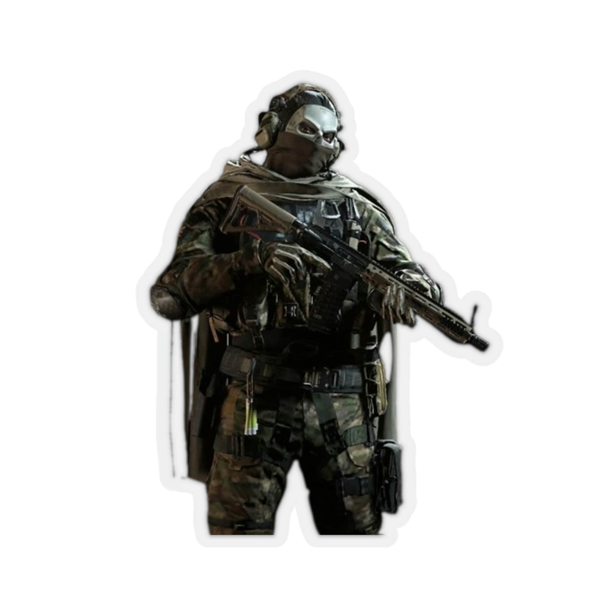 Ghost Call of Duty MW2 Kiss-cut Stickers - Etsy