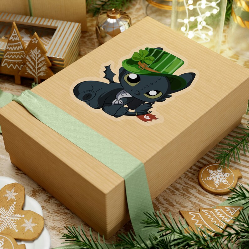 St Patrick's Day Toothless Kiss-cut Stickers - Etsy