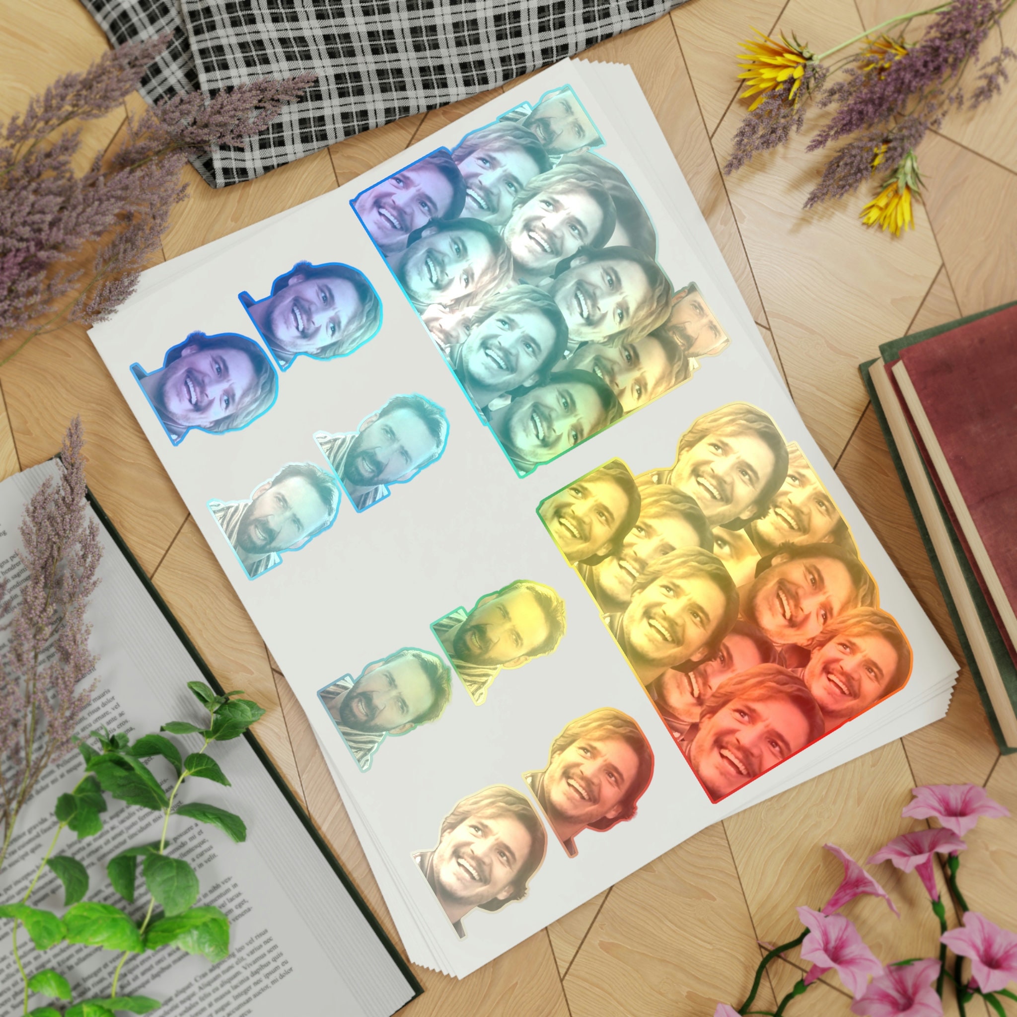 Pedro Pascal & Nicolas Cage Meme Sticker Sheet Bundle, 10pcs - Etsy Canada
