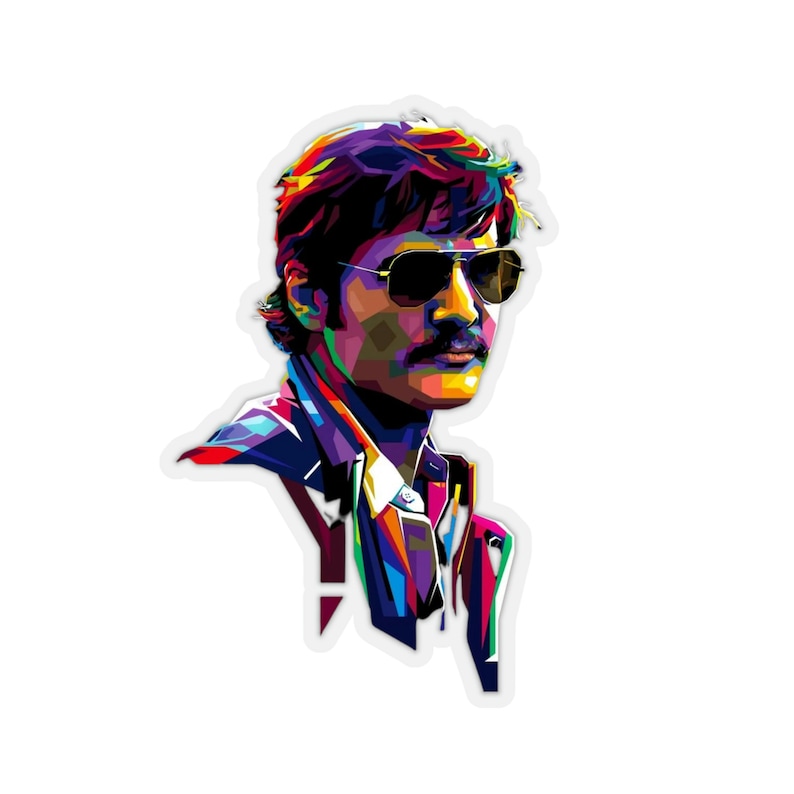 Pedro Pascal Rainbow Cut Kiss-cut Stickers - Etsy