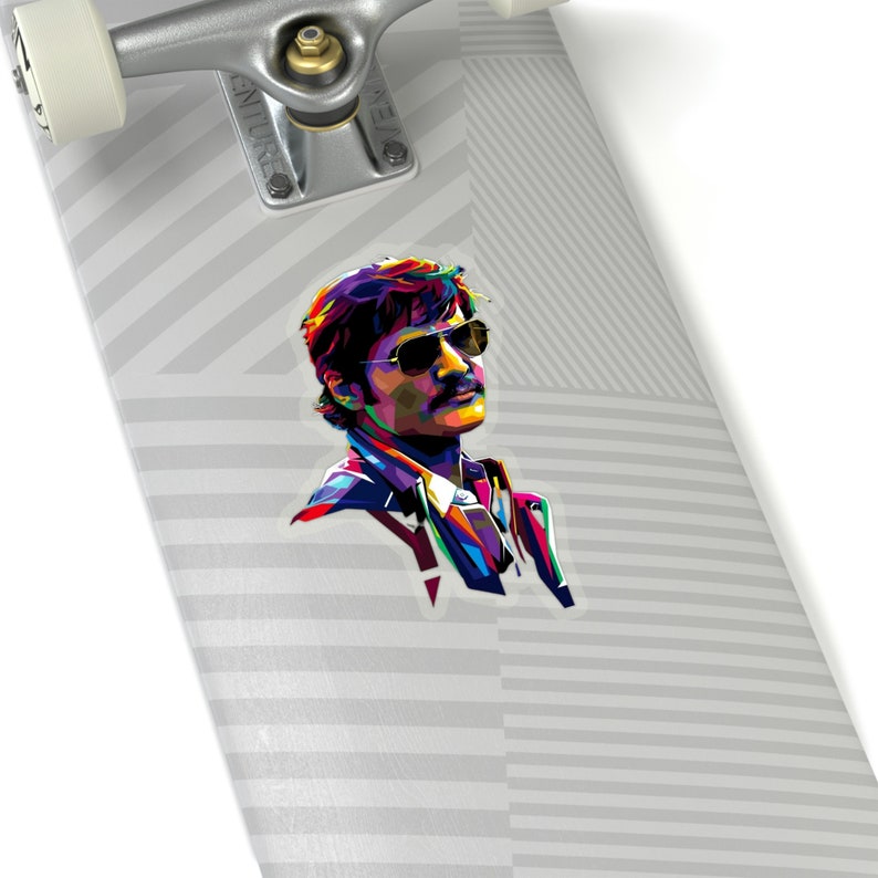 Pedro Pascal Rainbow Cut Kiss-cut Stickers - Etsy