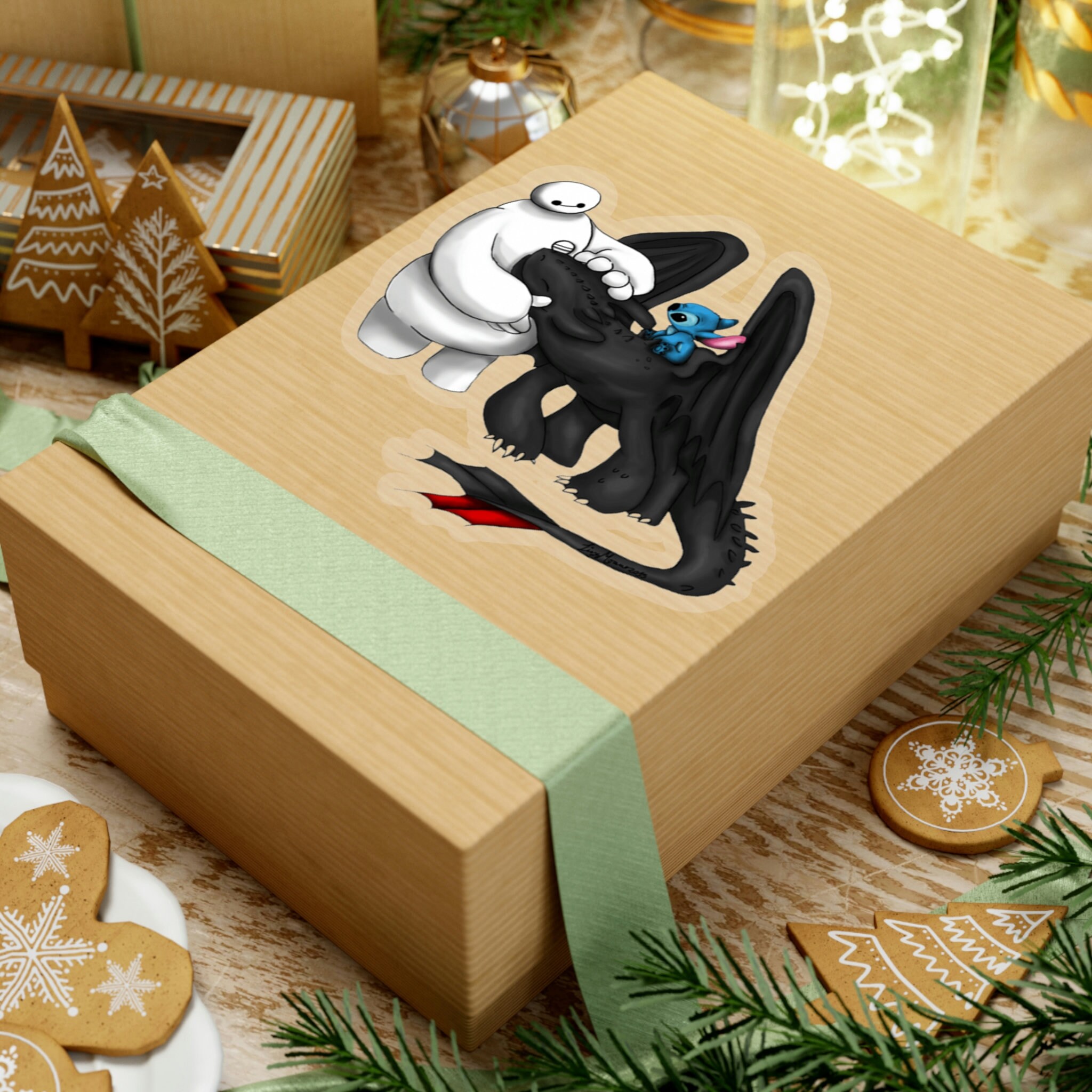 Stitch Toothless and Baymax Kiss-cut Stickers - Etsy Canada